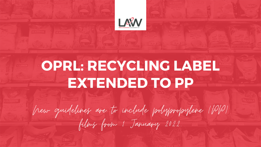 OPRL: Recycling Label Extended to PP - Law Print Pack